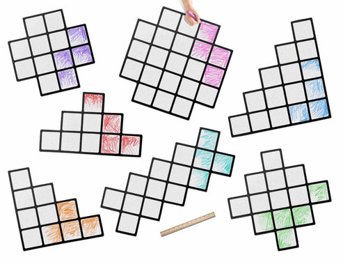 Pixel Shapes Set | Wall Art for Creative Kids – DoodleFace